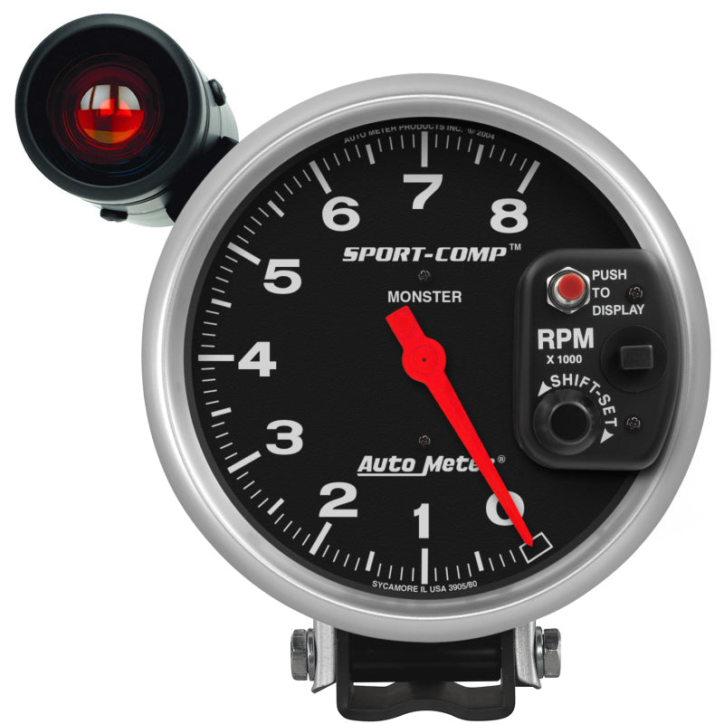 Autometer Sport-Comp 5 inch 8,000 RPM Shift-Lite Tachometer – Muscle ...