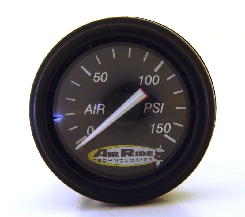 Ridetech Air Pressure Gauge Dual Needle Black Face 150psi w/ Fittings ...