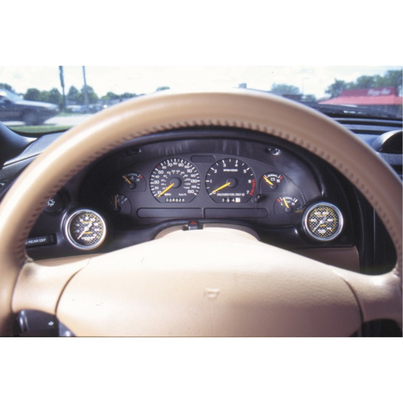 Autometer 94-00 Ford Mustang 52mm Black Dual Instrument Cluster Bezel ...
